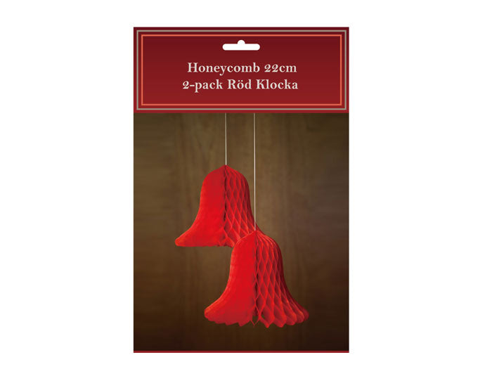 Hunajakenno Joulukellot punainen 2kpl/pkt kaksi koko vaihtoehtoa ...